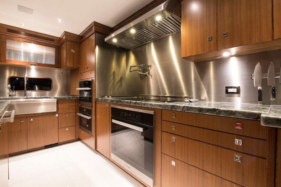 Yacht Galley Design | Yacht Interiors | Ft. Lauderdale Florida