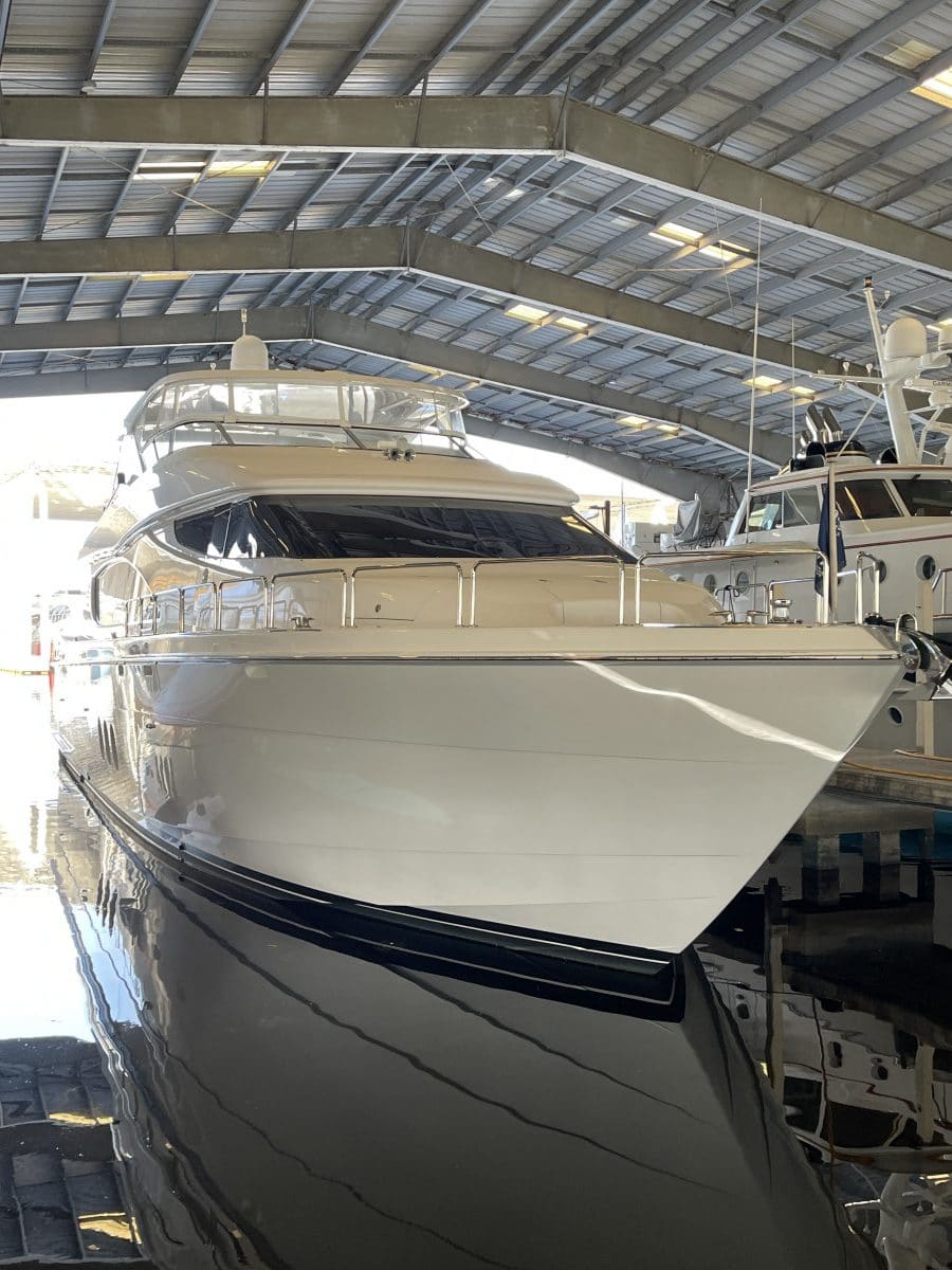 80' Hatteras Yacht Refit Escape | Destry Darr Designs